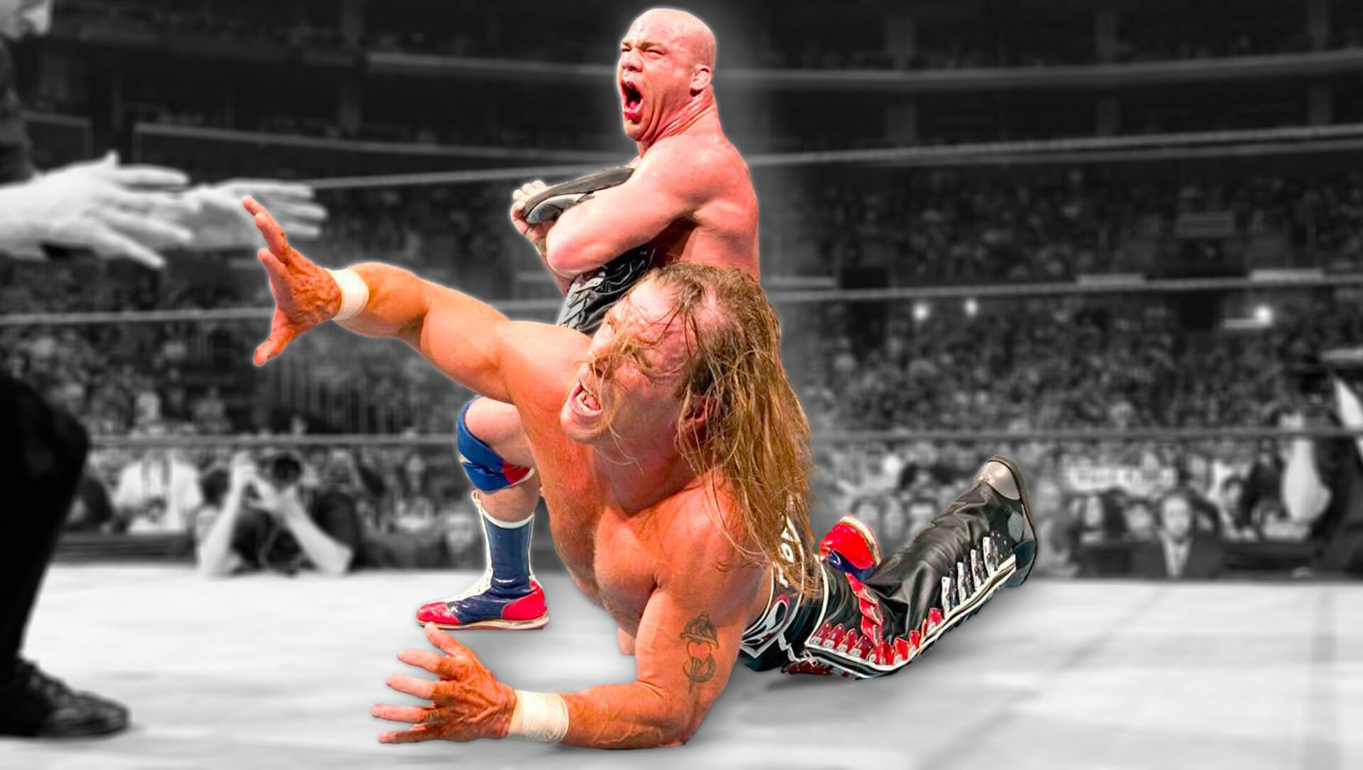 Kurt Angle and Shawn Michaels Embarrassing First Encounter
